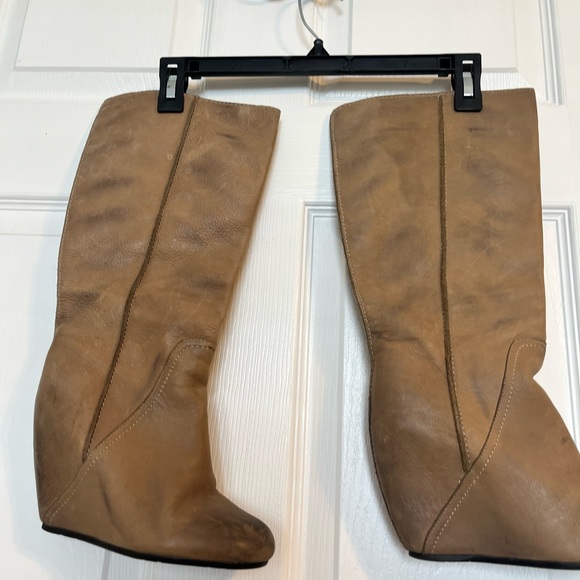 Kelsi Dagger | Shoes | Kelsi Dagger Kristi Leather Wedge Boots | Poshmark